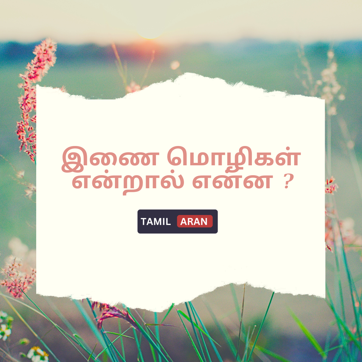 இணை மொழிகள் என்றால் என்ன? Best Definition of Tamil Grammar Inai Mozhi ...